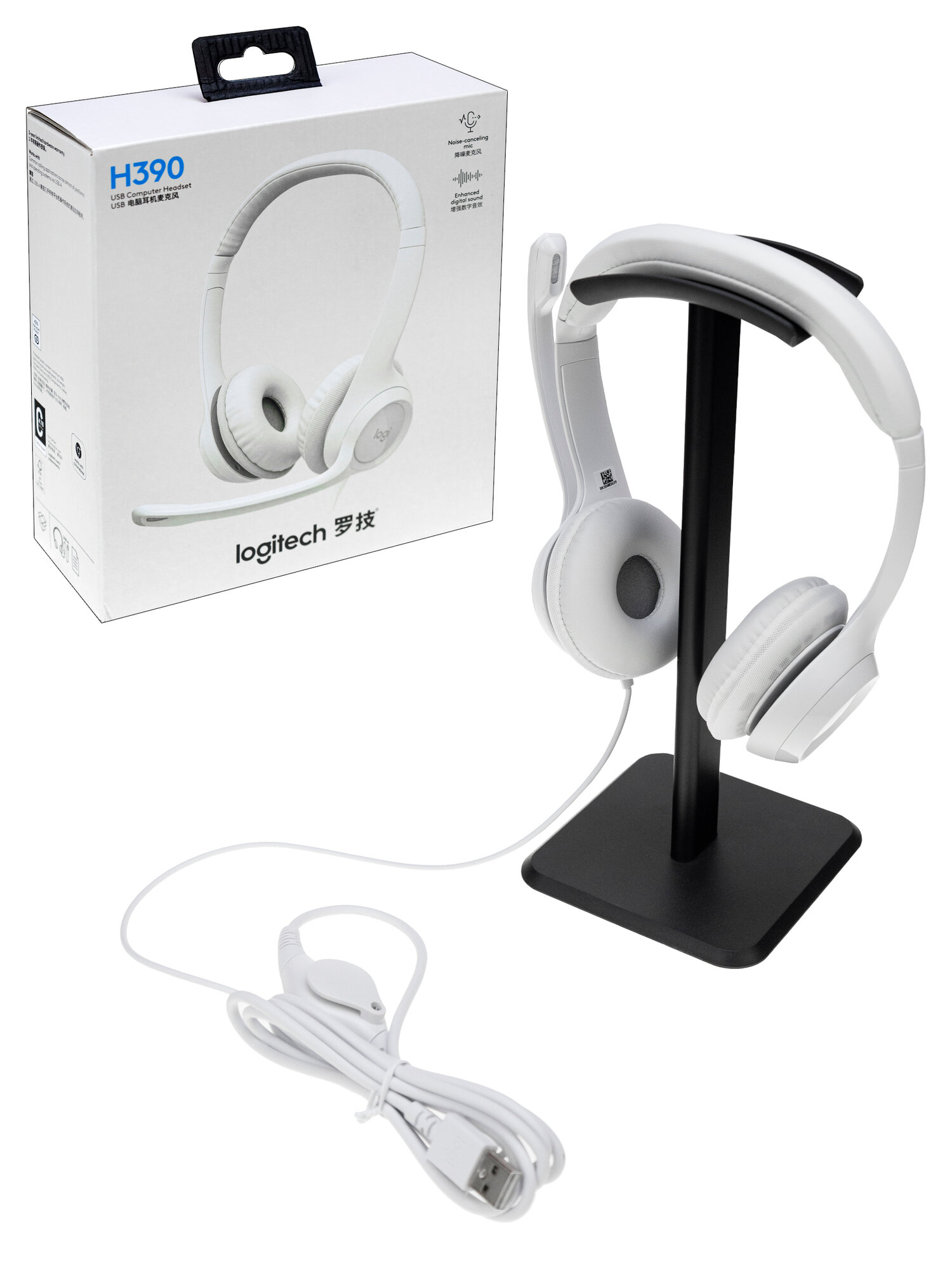 Проводные наушники Logitech Stereo Headset H390