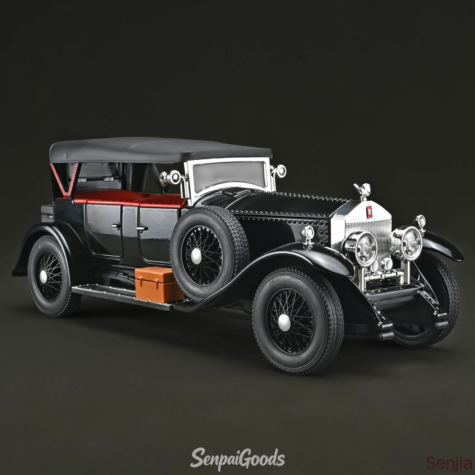 Коллекционирование автомобилей Роллс-Ройс Фантом I Кабриолет (1925-1931), Детские игрушечные модели автомобилей 1:24 Rolls Royce Phantom I 1925 Luxury classic retro, Модель сплава, Со звуком и светом