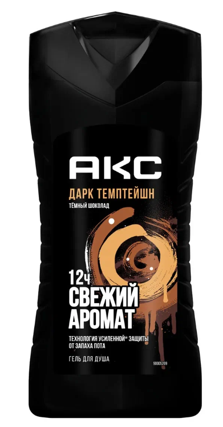 Гель для душа АКС Дарк Темптейшн, мужской, темный шоколад, 250 мл