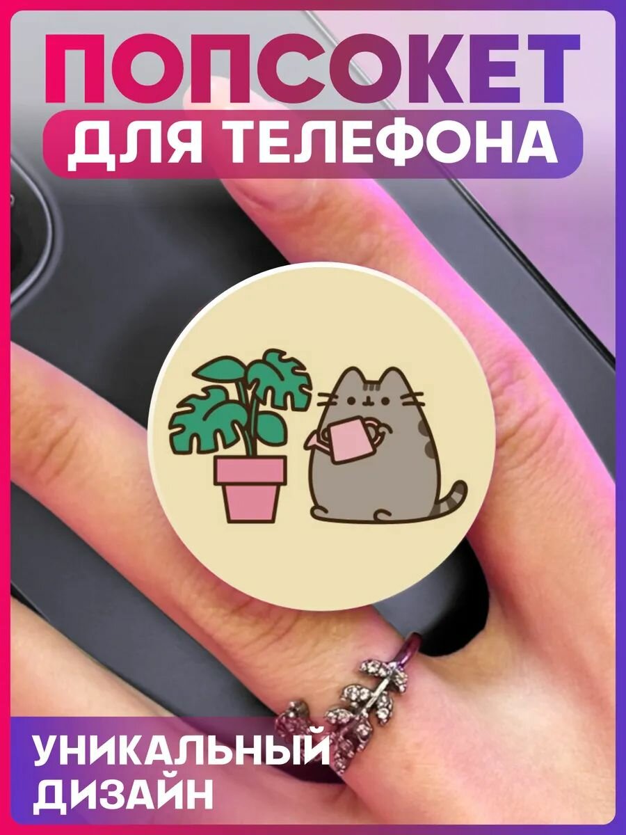Попсокет для телефона Пушин