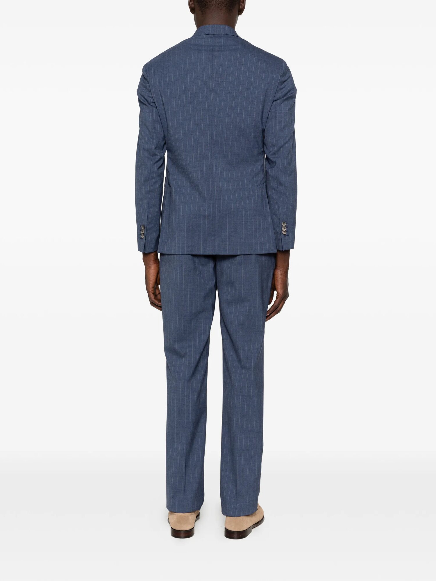 Комбинезон vela shop Pinstripe-pattern double-breasted suit, размер 52, blue — фото 1