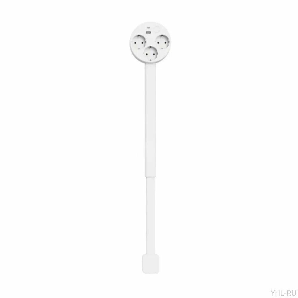 Расширитель розеток с портами USB-A, USB-C и тремя розетками переменного тока, с поворотом на 180 градусов, для установки за диванами, тумбами, столами и другими мебельными предметами, по стандарту