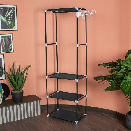 Напольная вешалка для одежды HELEX Home W-03-1 черная