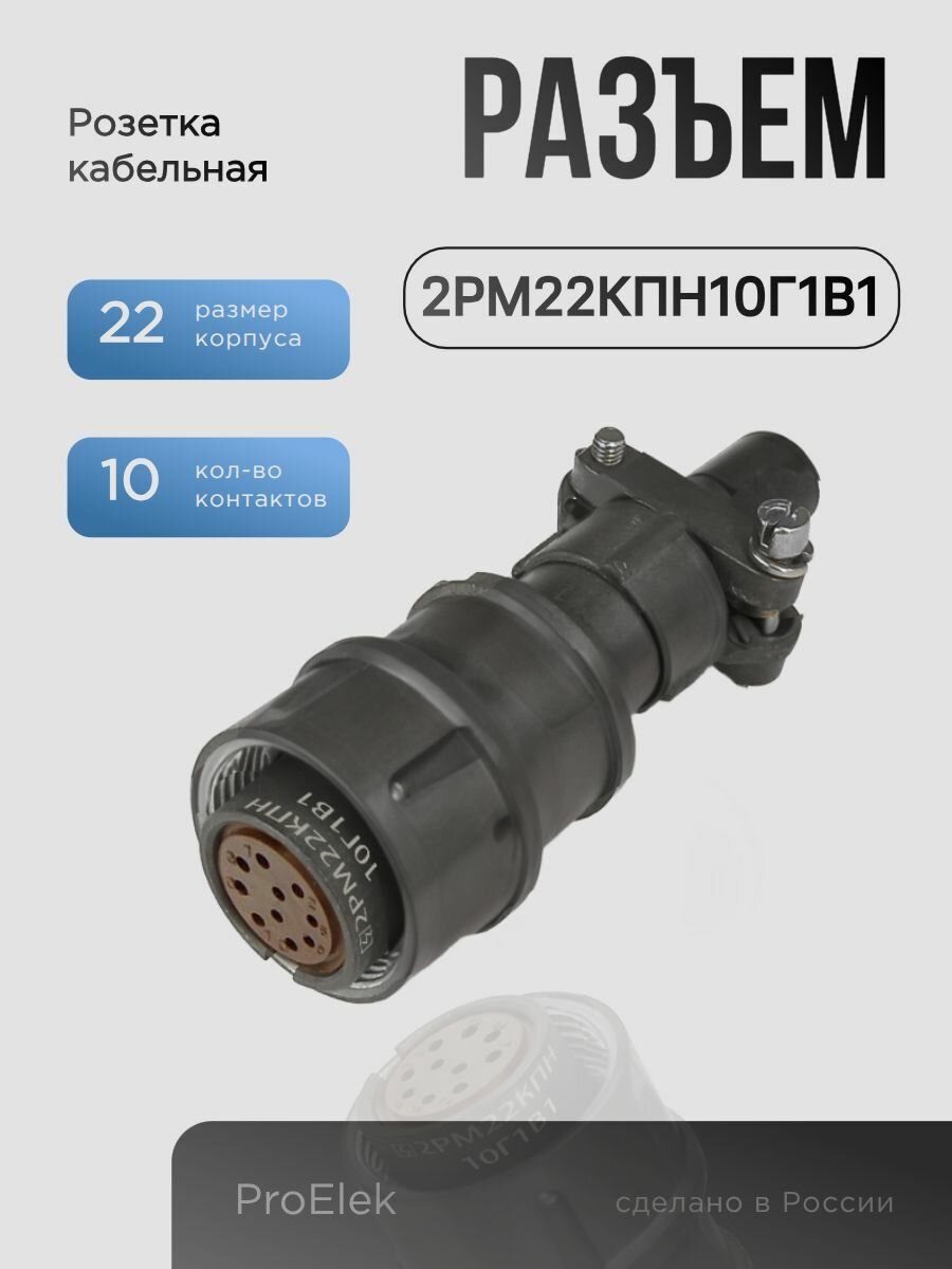 2РМ22КПН10Г1В1, Кабельная розетка