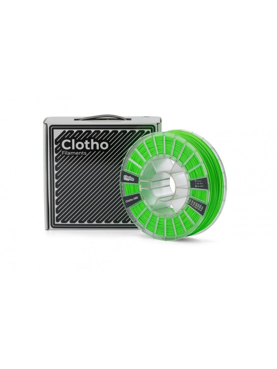 Пластик для 3D-печати ABS GF-13 Clotho, зеленый, 1.75 мм, 0.75 кг
