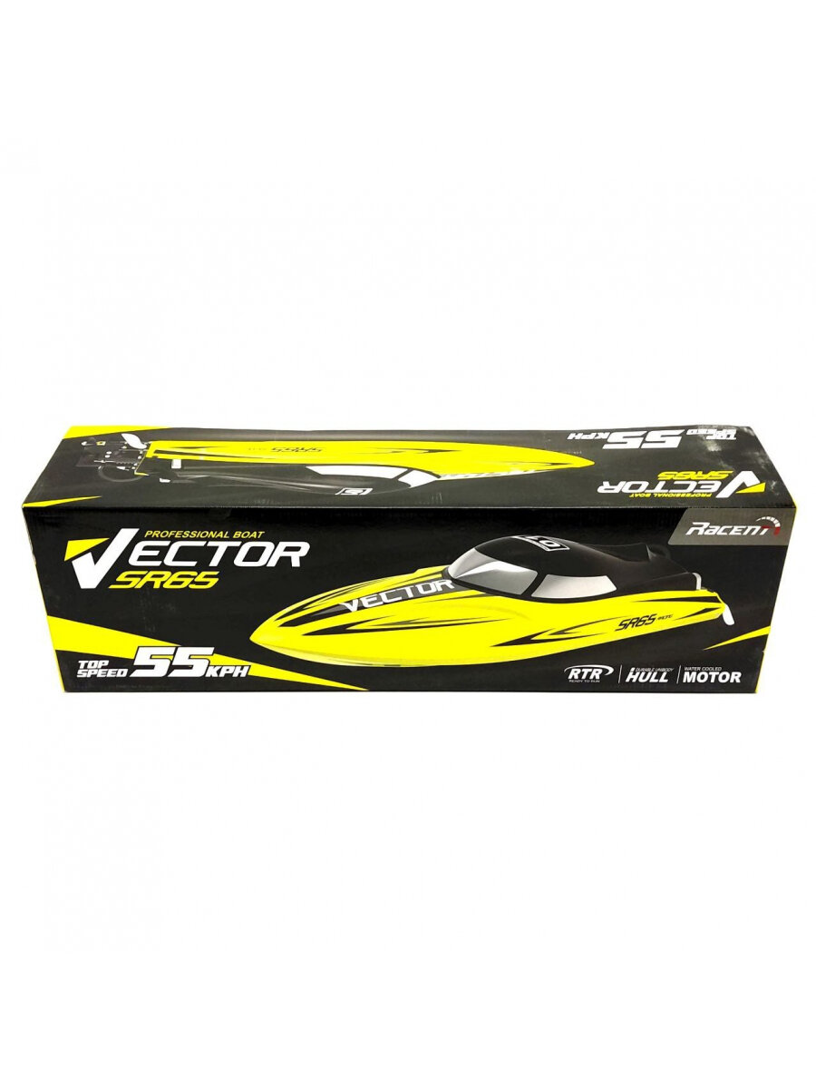 Радиоуправляемый катер Racent Vector SR65 RTR желтый