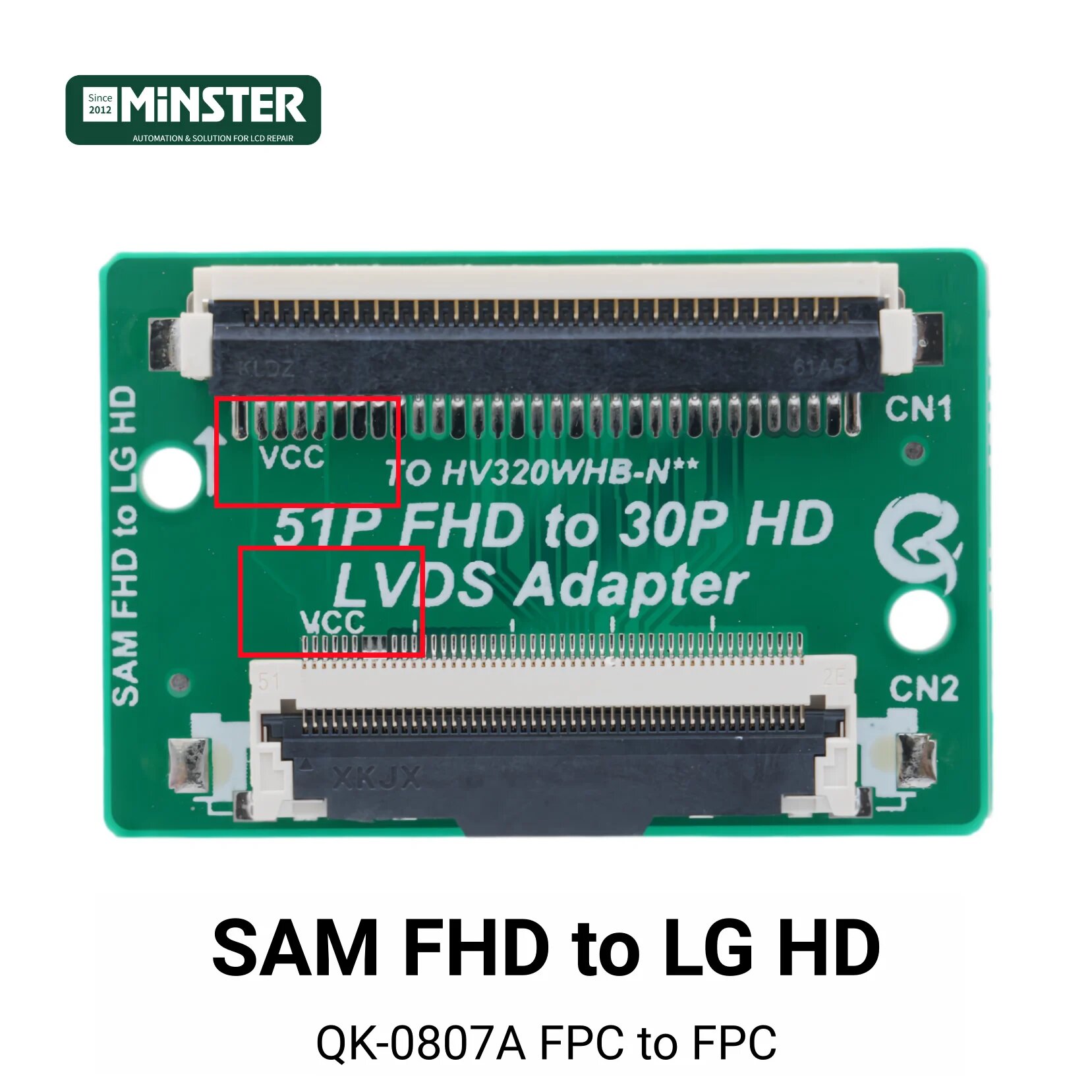 Адаптер LVDS 51P FHD to 30P HD QK0807A