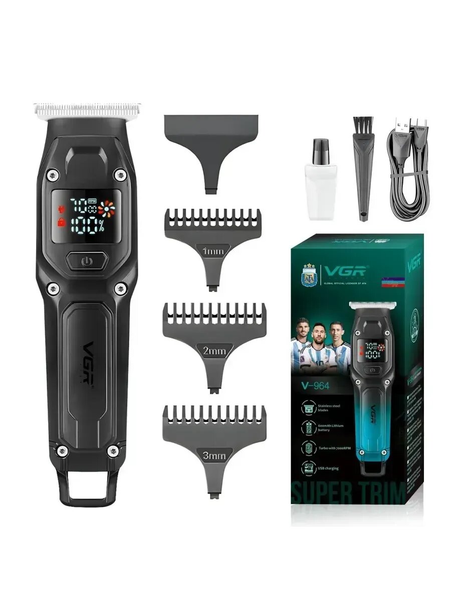 Премиальный триммер для стрижки волос VGR V-964