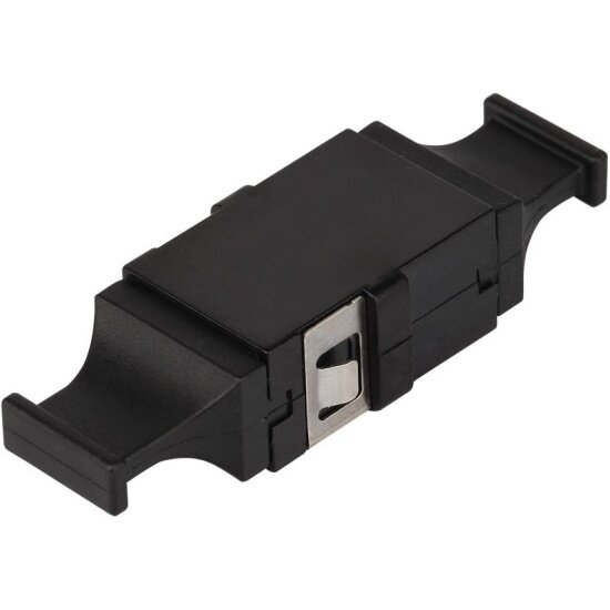 Адаптер оптический Lanmaster MPO тип B (Key-up/Key-up), без фланцев, черный, LAN-MPO/NF-BM-MM