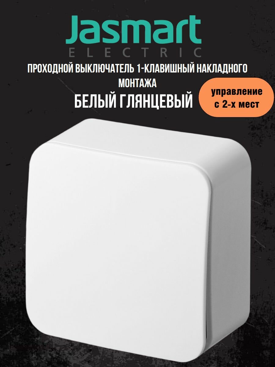 Проходной выключатель накладного монтажа JASMART Серия FS