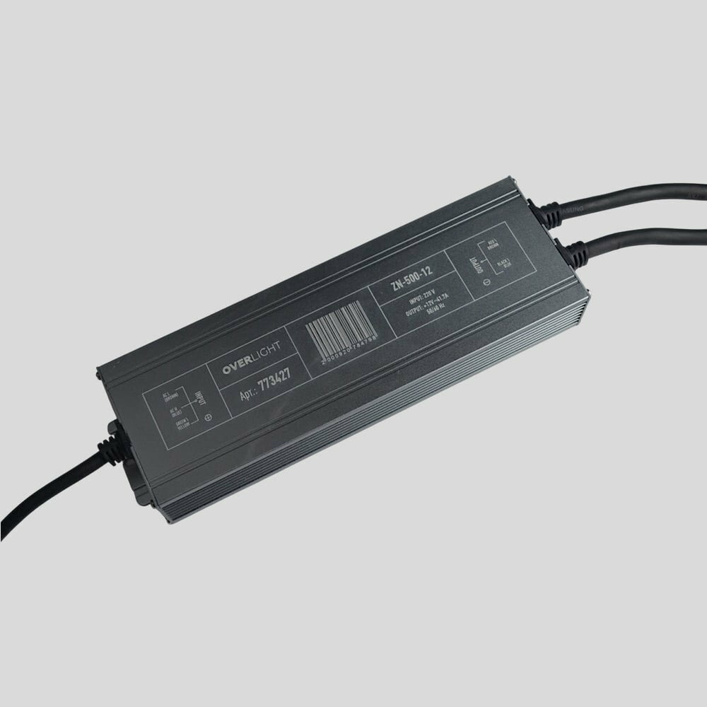 Источник напряжения ShopLEDs Блок питания ZN-500-12 (12V, 500W, 41.7A, IP67)
