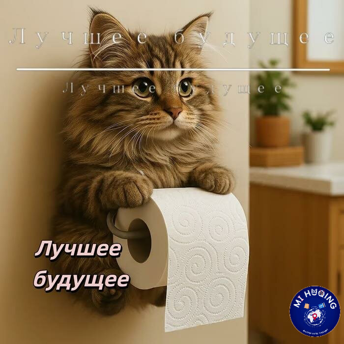 Держатель для туалетной бумаги Cat, из смолы, умилительный дизайн