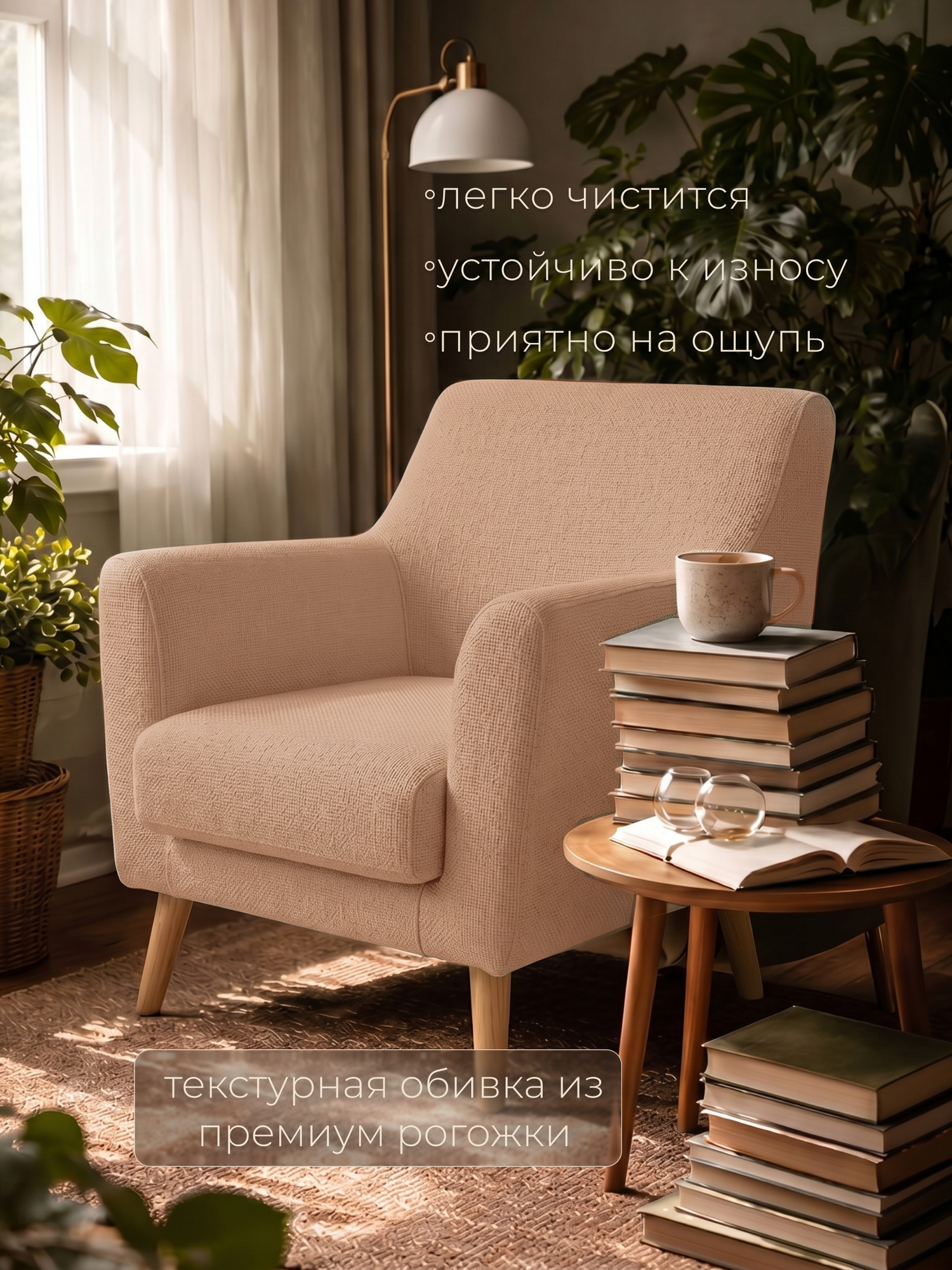 Кресло для отдыха мягкое интерьерное Сохо — фото 1