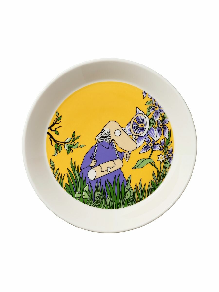Тарелка Arabia Finland Moomin Хемуль, фарфор, 19 см, серая