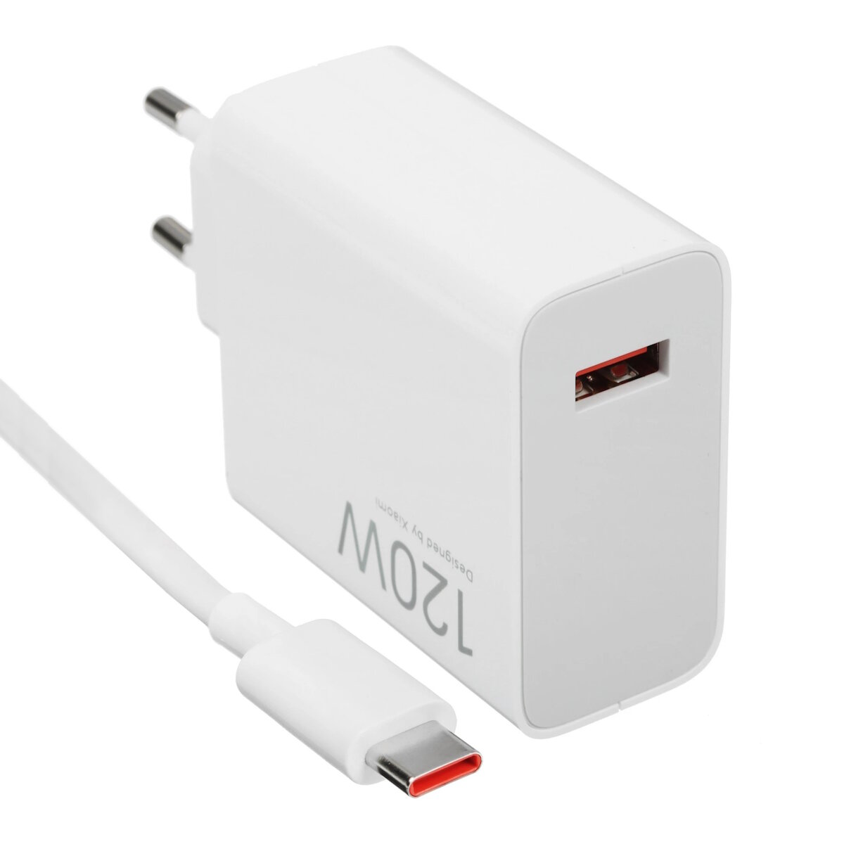 Сетевое зарядное устройство Xiaomi Mi 120W HyperCharge (Type-A) MDY-14-EE, с кабелем USB - Type-C 1m (BHR9462EU), белый
