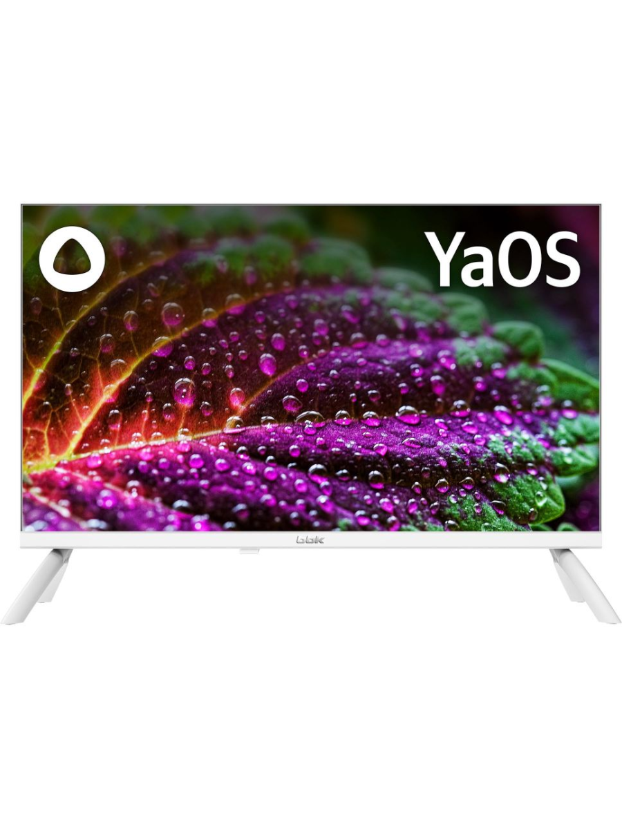 Телевизор BBK 24LEX-7245/TS2C (W) 24" LED, HD, белый, смарт ТВ, YaOS