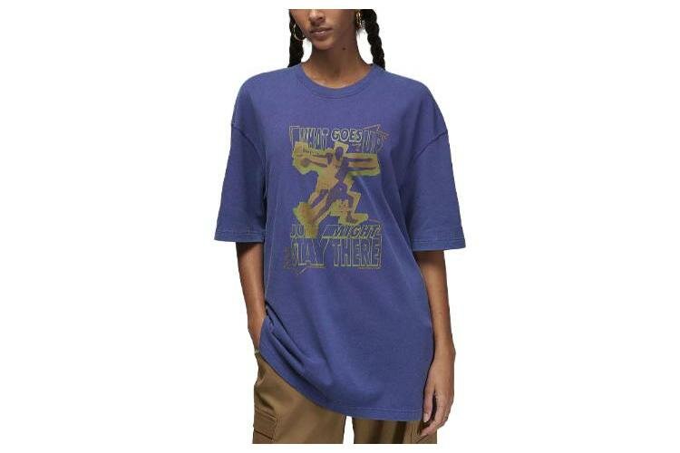 Футболка Sky Purple Crew Neck Moderate Straight Fit
