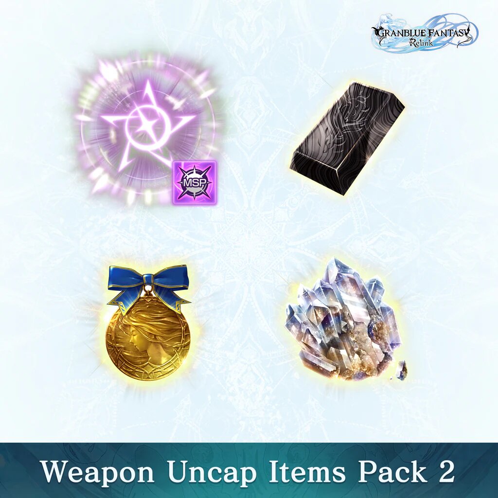 Дополнение Granblue Fantasy: Relink - Weapon Uncap Items Pack 2, цифровое издание PlayStation 4 и PlayStation 5, регион Турция / код пополнения баланса