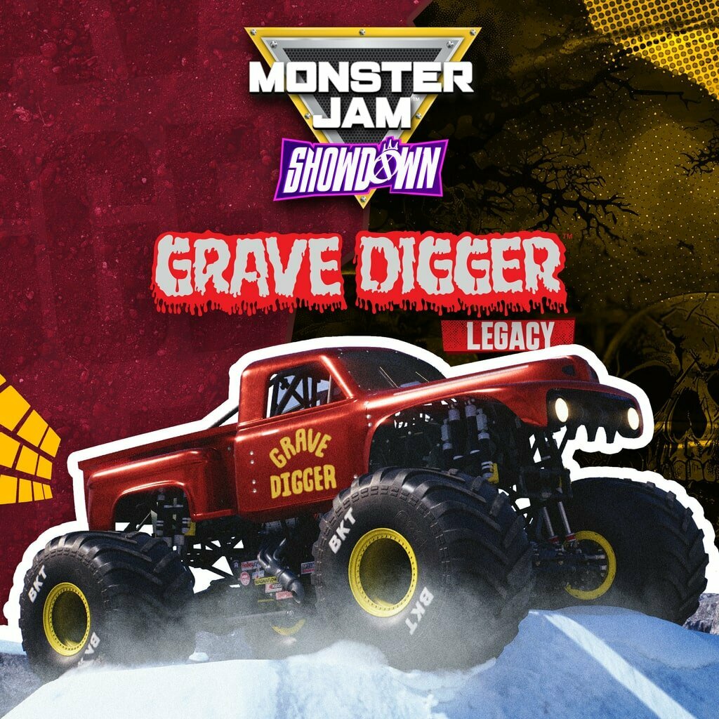 Дополнение Monster Jam Showdown - Grave Digger Legacy, цифровое издание PlayStation 4 и PlayStation 5, регион Турция / код пополнения баланса