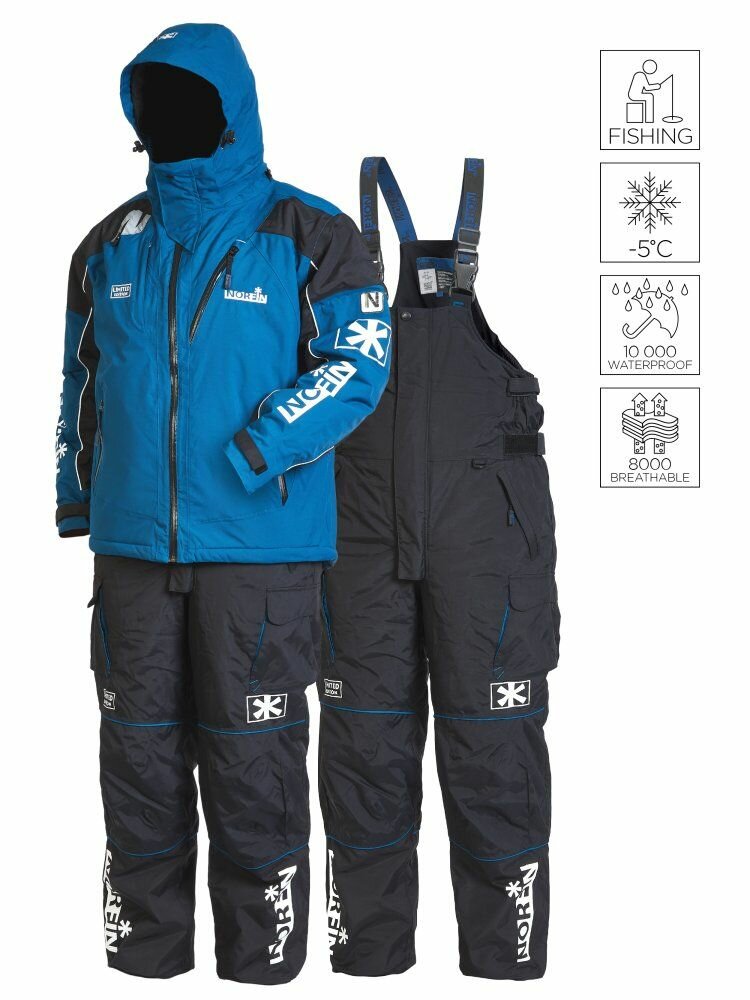 Костюм демисезонный Norfin VERITY Limited Edition Blue, размер XL (56-58/174-176) / Костюм демисезонный для рыбалки Норфин верити лимитед эдишн