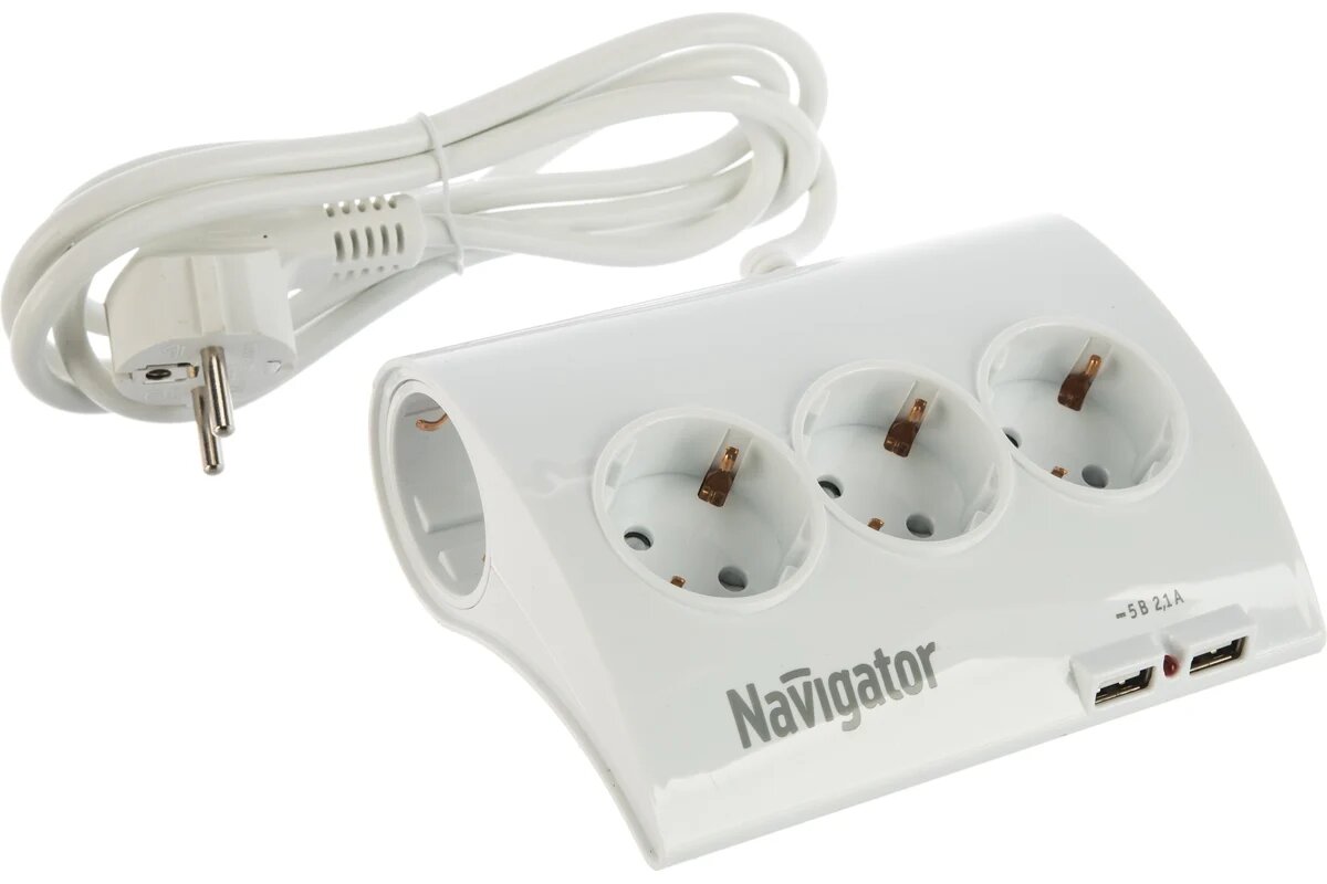 Navigator Удлинитель NPE-USB-05-180-ESC-3X1.0 71544