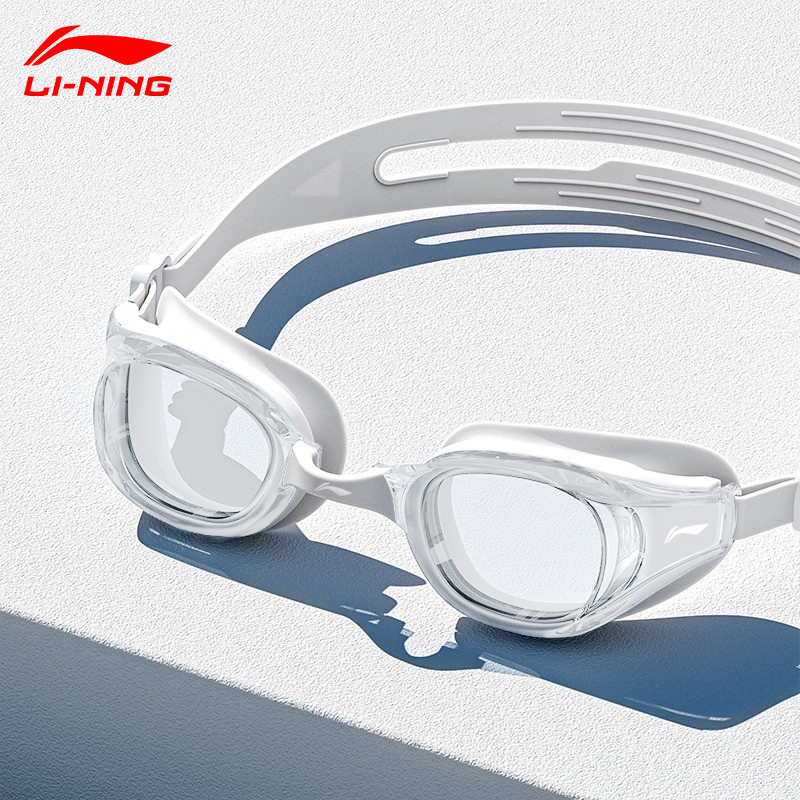 Li-Ning 260 Прозрачные плавательные очки для мужчин и женщин, 400 диоптрий, против запотевания, ясное зрение