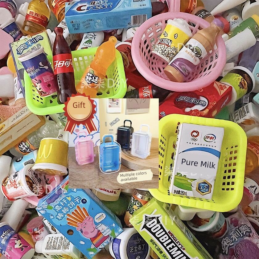 Новая миниатюрная игрушка-сюрприз: имитация продуктов из магазина, миниатюрные продукты, игрушка-модель для ролевых игр