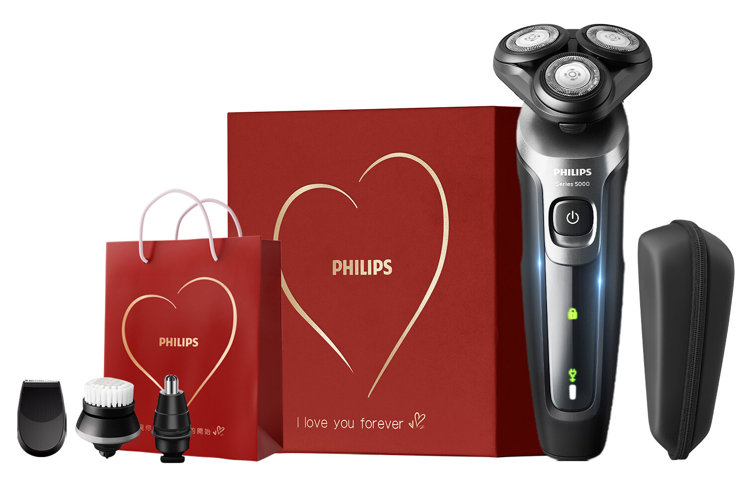 Электробритва мужская PHILIPS Series 5000 S5166 Love Confession Box