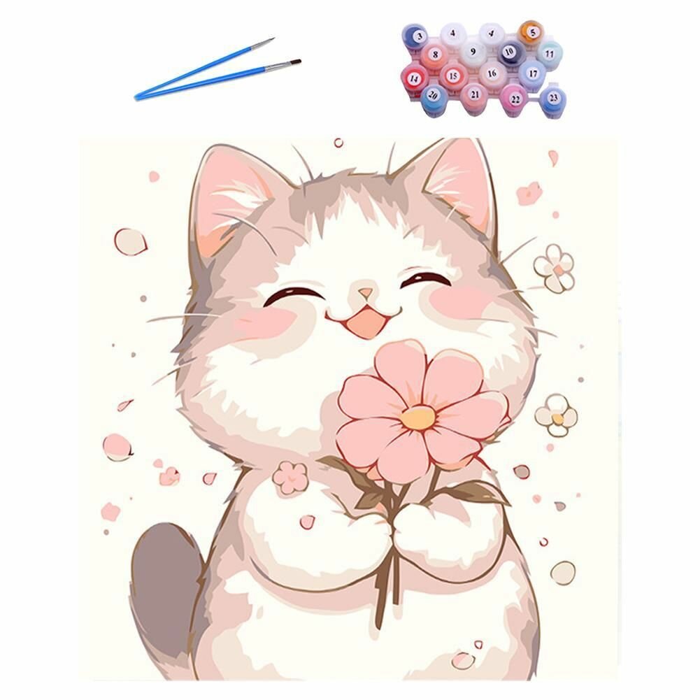 Рисование по номерам: мультяшный кот
