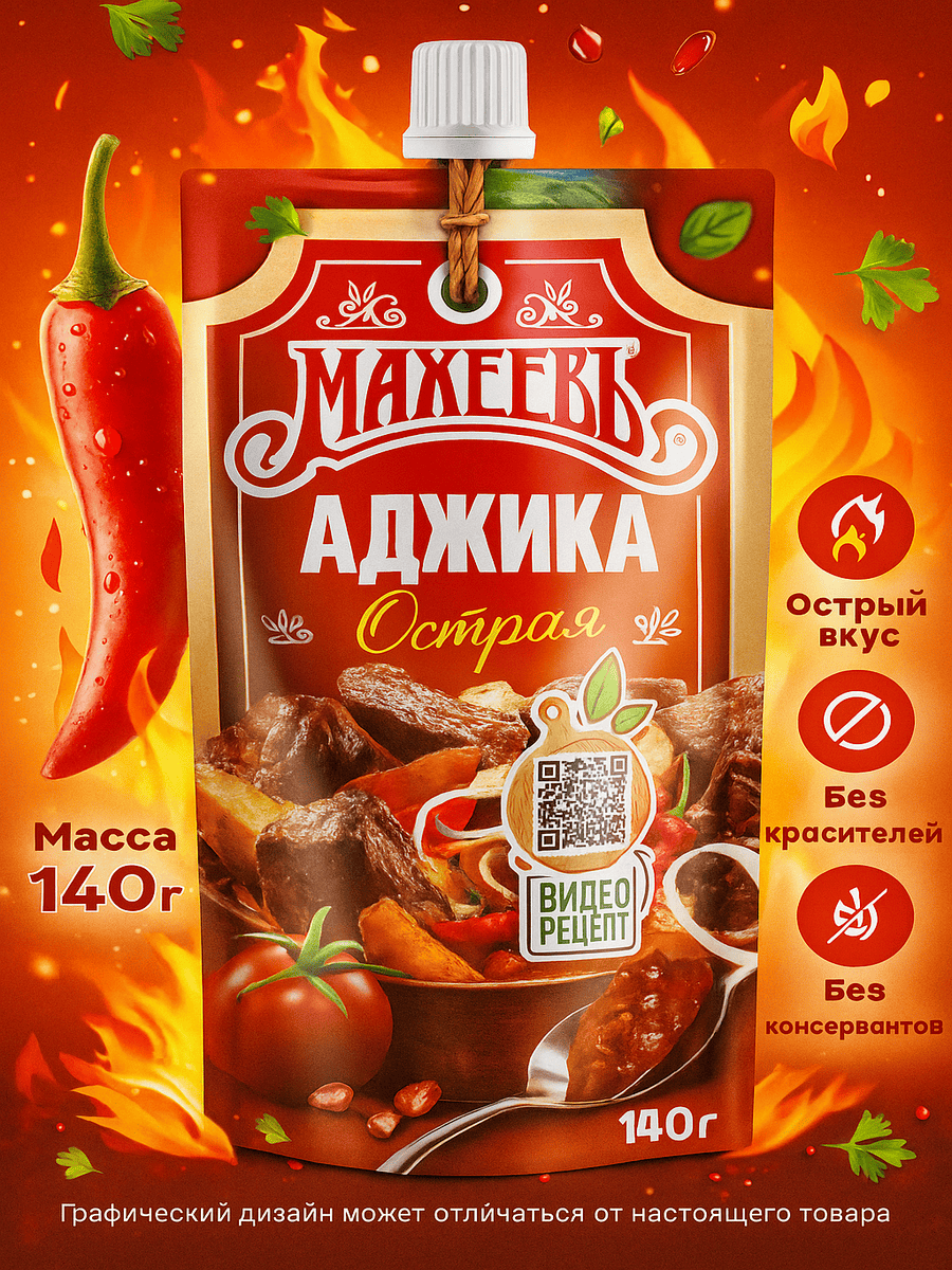 Аджика махеевъ Острая, 140г