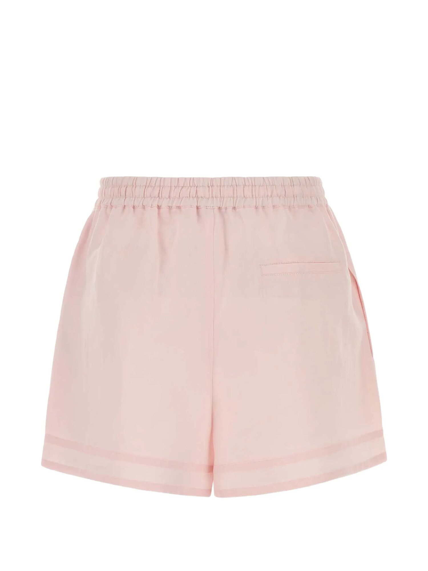 Шорты Le Kasha Drawstring-waist linen shorts, размер 44, кораллово-розовый — фото 1