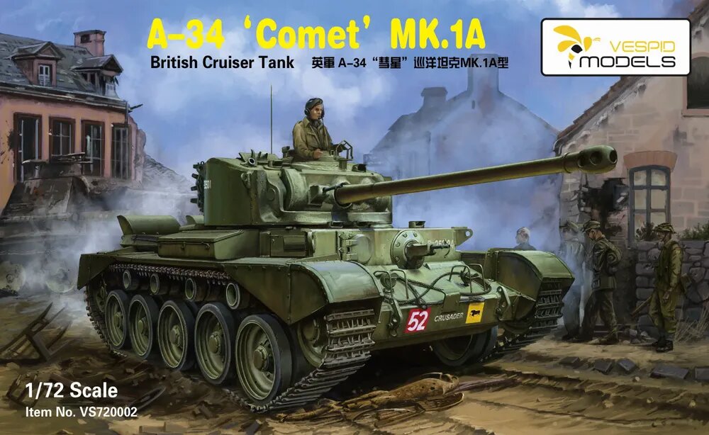 VESPID MODEL VS720002 1/72 A-34 Комета MK.14 Танки крейсеров Великобритании Новый 2020