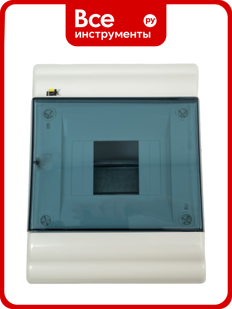 Пластиковый корпус IEK Prime щрн‑п‑4 белый ip41 MKP82‑N‑04‑41‑20, совместим с DIN‑рейкой, напольный монтаж