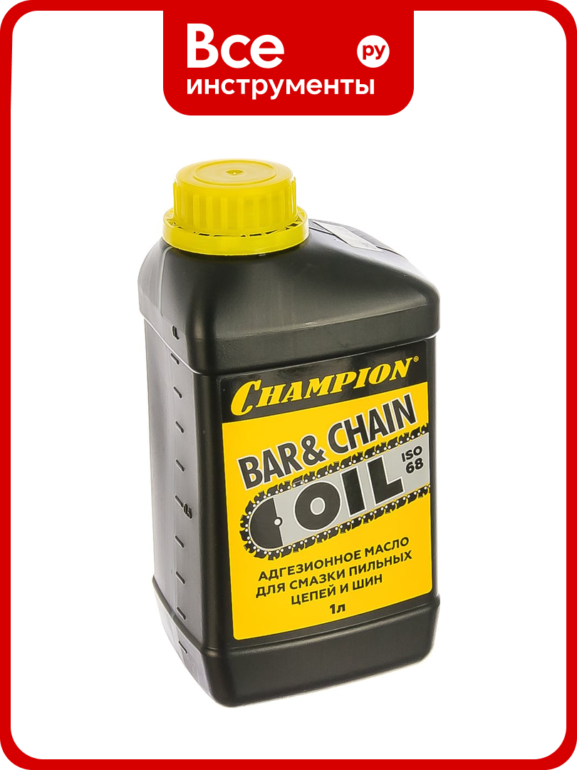 Масло для смазки пильных цепей и шин Champion 952824, цепное высокоэффективное средство для защиты от износа