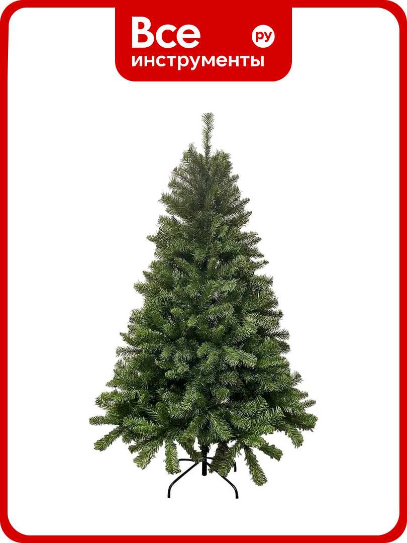 Елка SXMAS 180 см, зеленая Rudolph JNYT180G для всей семьи, разборная ПВХ конструкция, пластиковая подставка