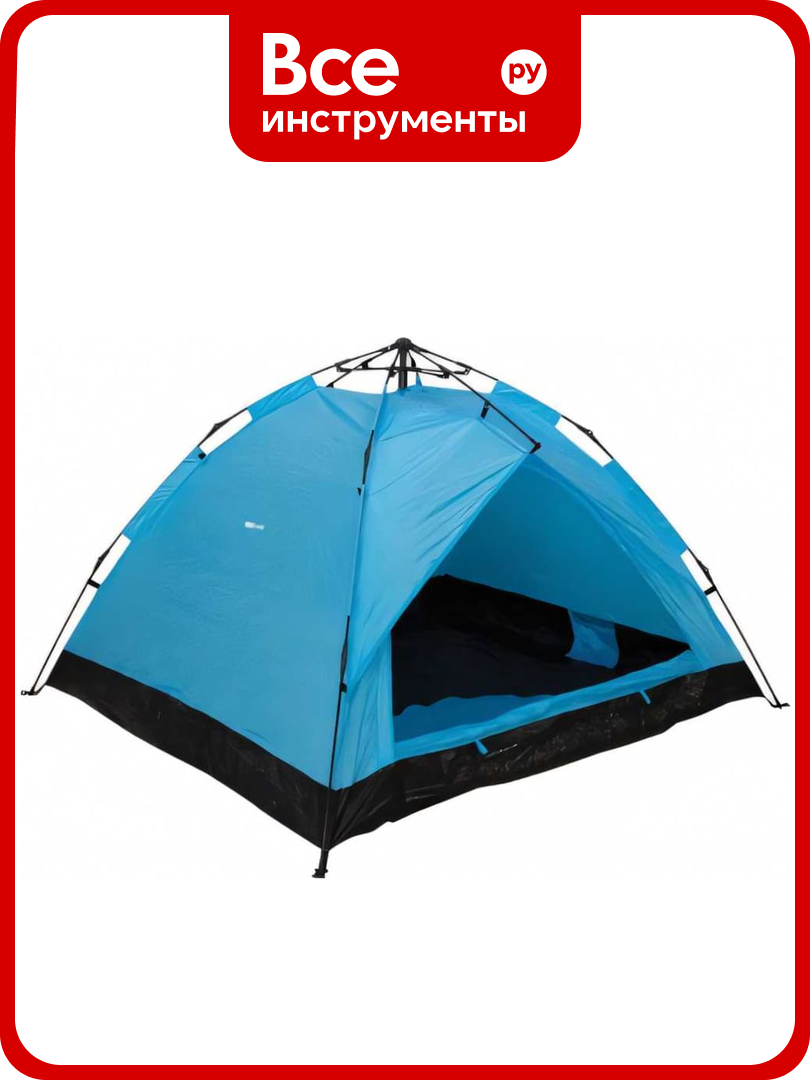Автоматическая палатка Ecos Breeze 115см, три места, вход с козырёком, полиэстерный внешний тент, для кемпинга