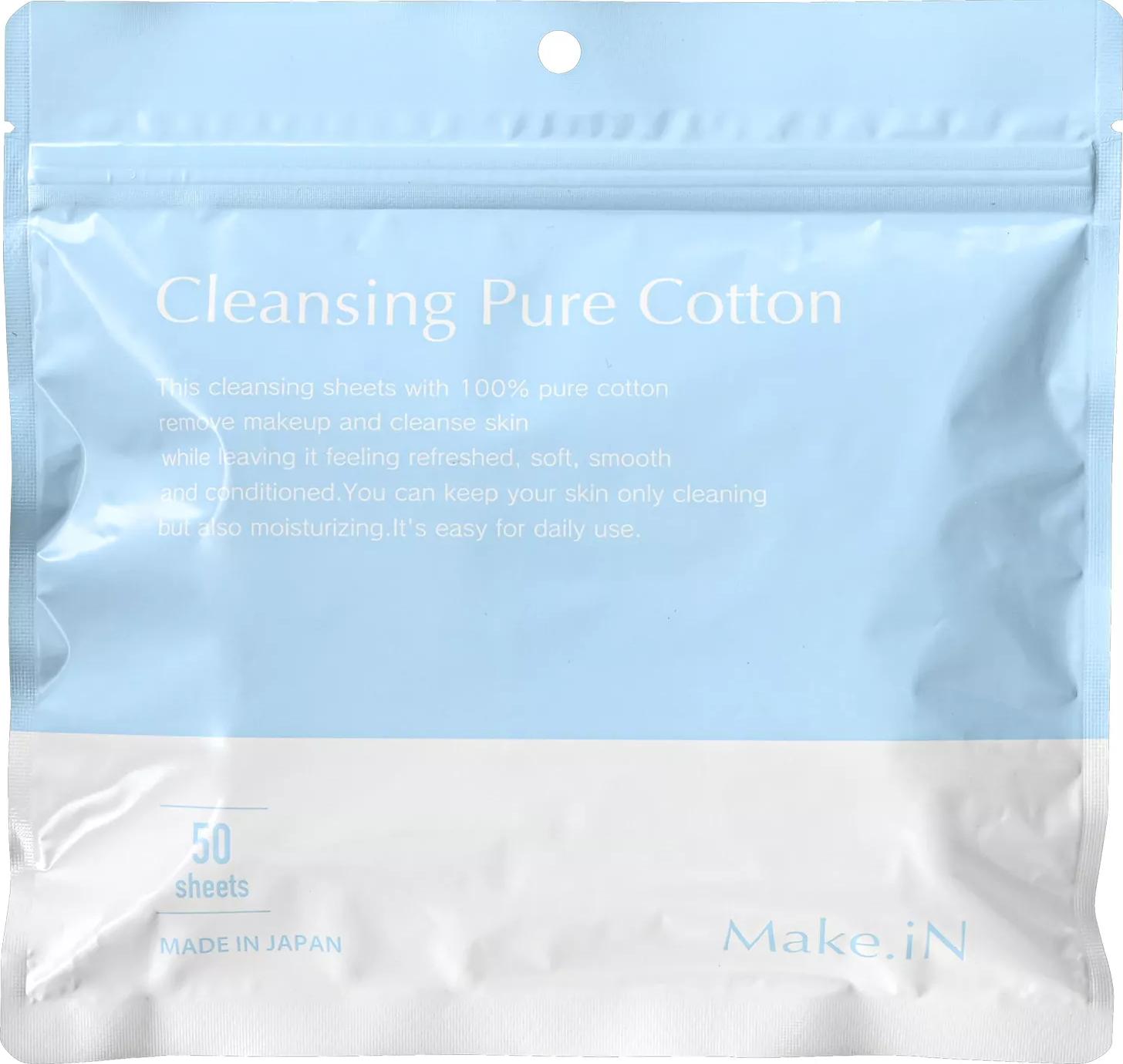 Make.iN Очищающие салфетки для кожи лица Мейк. иН Make.iN Cleansing Pure Cotton 150+75+2*50ml