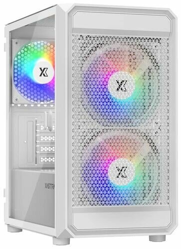 Компьютерный корпус XASTRA A303M 3FRGB (A303M-2FC14F-1FC12F-D-WH) белый - Mini Tower, Micro ATX, USB 2.0 Type A, USB 3.2 Gen 1 Type A