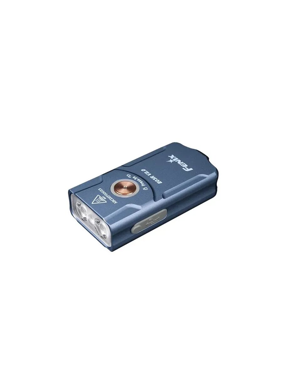 Фонарь-брелок Fenix E03R V2.0 Blue, 500 люмен