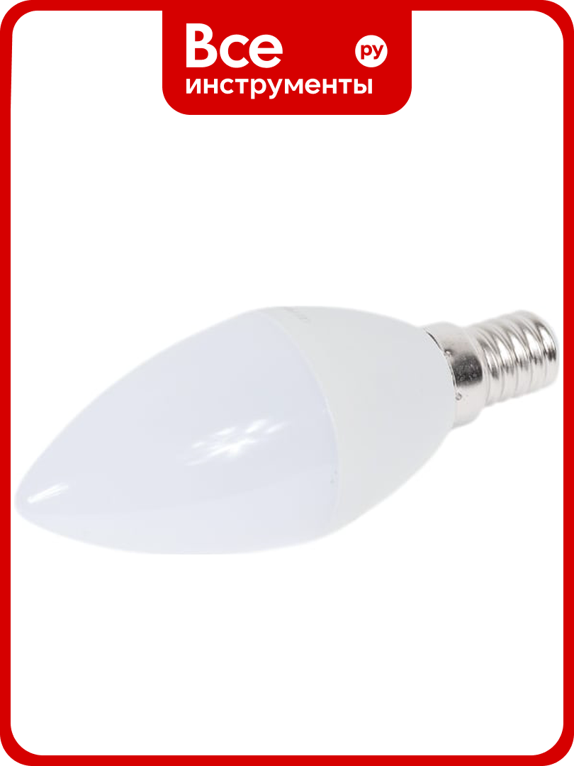Светодиодная лампа Включай 6W E14 свеча 4000K 220V LED PREMIUM C37-6W-E14-W 1003873