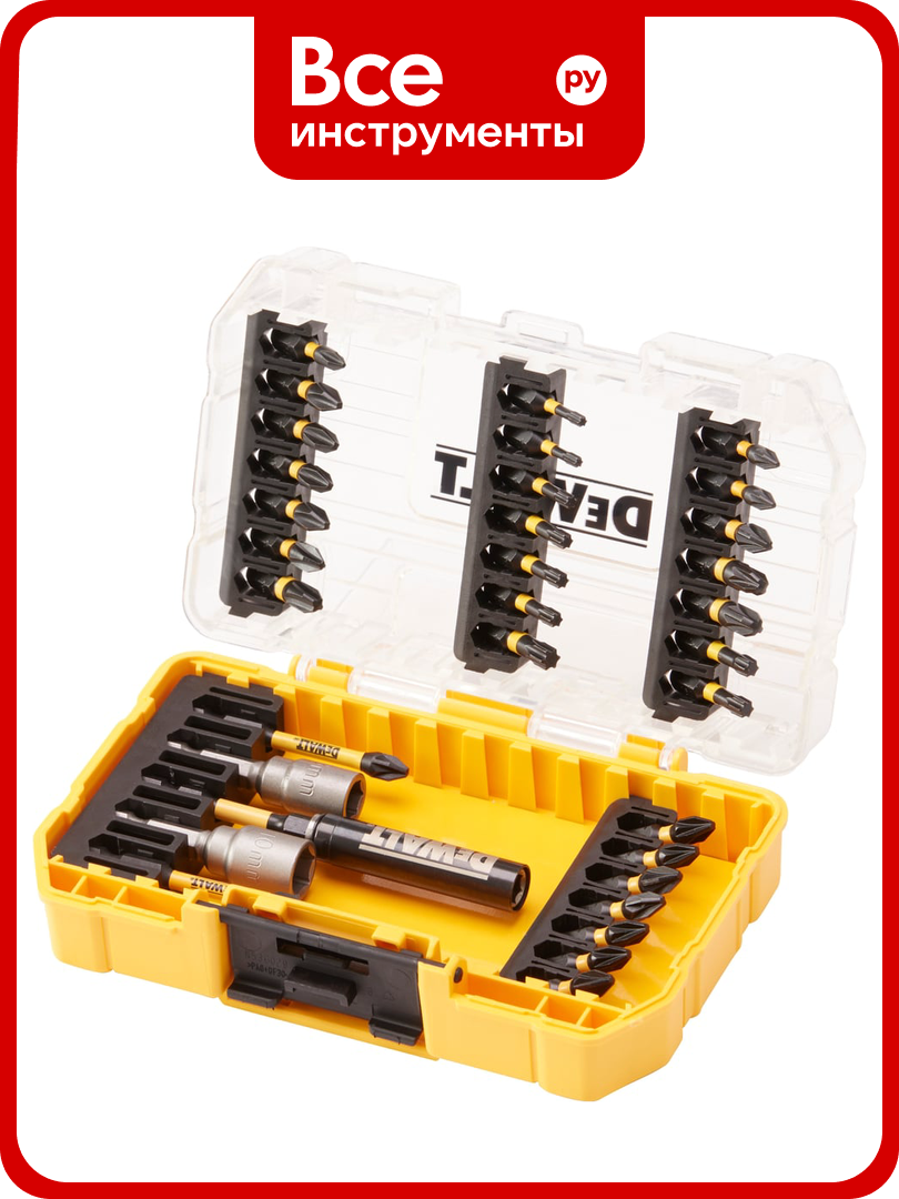 Набор бит и насадок FLEXTORQ 33 предмета DEWALT DT70742T-QZ
