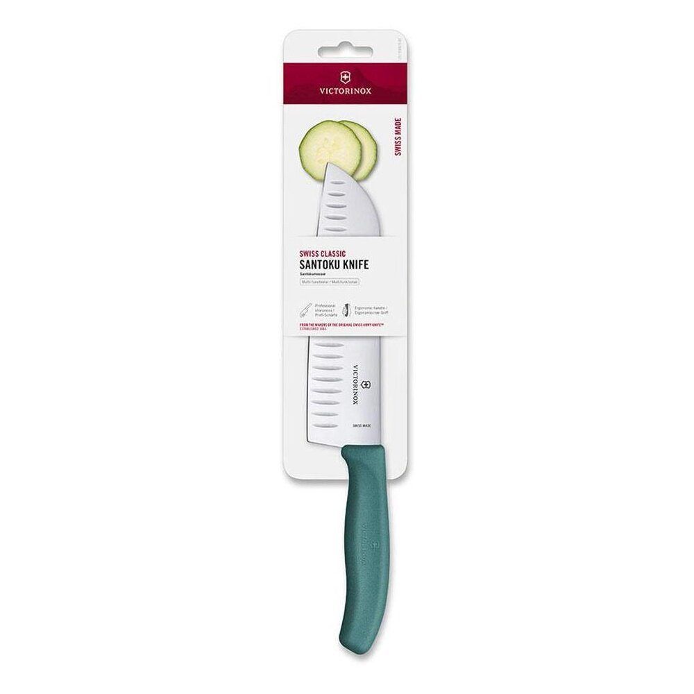 Victorinox Kitchen 6.8524.17C1B Нож santoku victorinox универсальный, рифлёное лезвие 17 см, зеленый