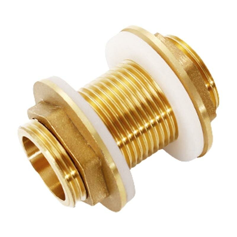 Латунный переходник с двумя наружными резьбами, 50mm
