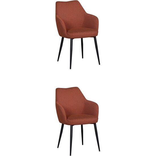 Комплект обеденных стульев Stool Group Katys, терракот, елочка (2 шт/уп)