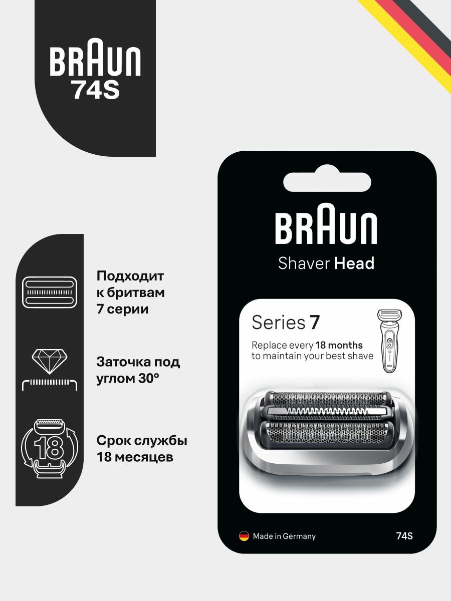 Сетка и режущий блок 74S для электробритв Braun Series 7