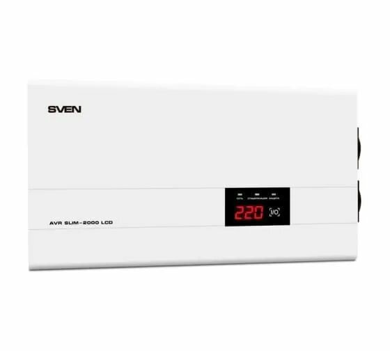 Стабилизатор напряжения SVEN AVR SLIM-2000 LCD SV-013950