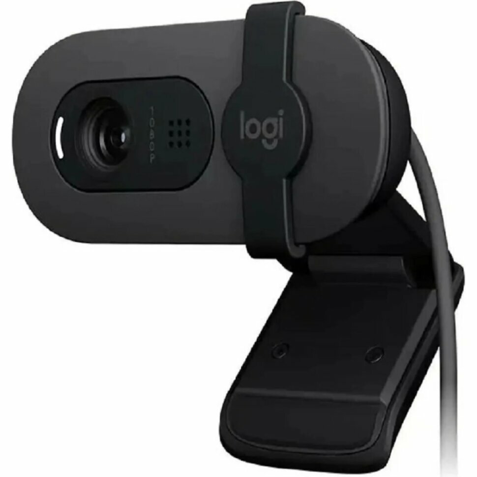 Веб-камера Logitech HD Brio 100 черн.2Mpix 1920x1080 USB-A, микр(960-001587), 2396592