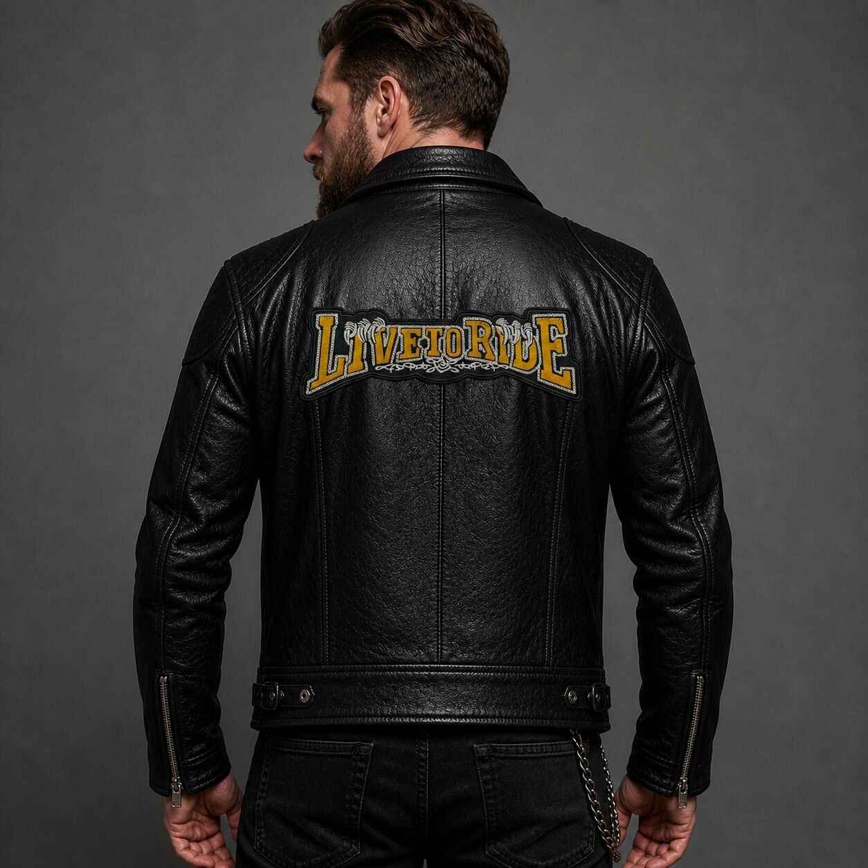 Нашивка, шеврон "Live To Ride" 300x103mm PTC838-2