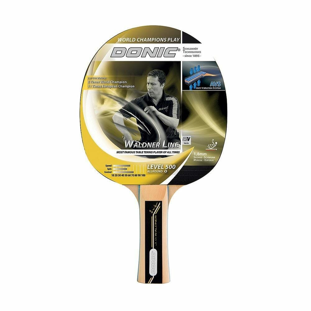 DECATHLON ракетка для настольного тенниса Donic Waldner 500, разноцветный, анатомическая ручка