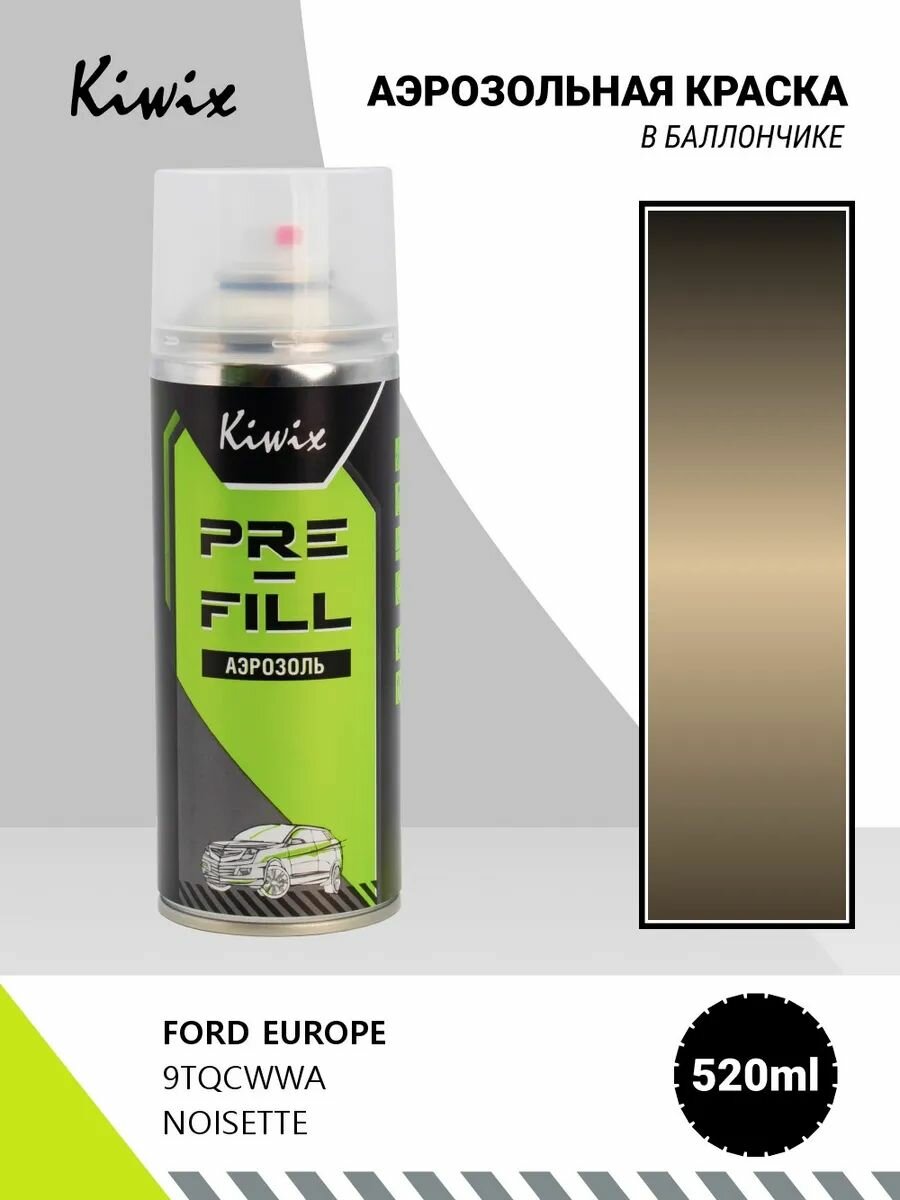 Аэрозольная краска FORD EUROPE 9TQCWWA NOISETTE 520мл